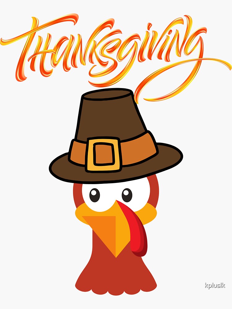 Pegatina «acción de gracias l acción de gracias l día de pavo l feliz ...