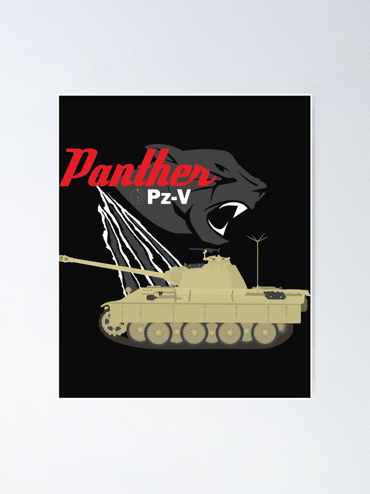 "German medium tank Panzer V Panther" Poster for Sale by TankTshirtGara ...