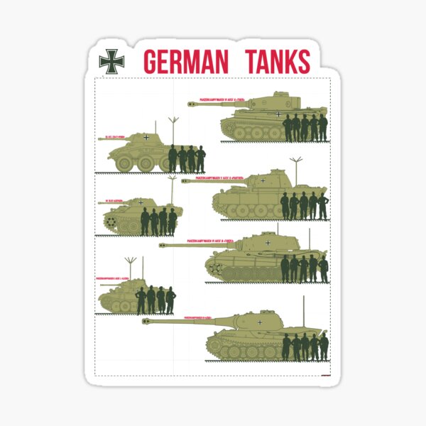 "German Tanks WW2" Sticker for Sale by TankTshirtGara | Redbubble