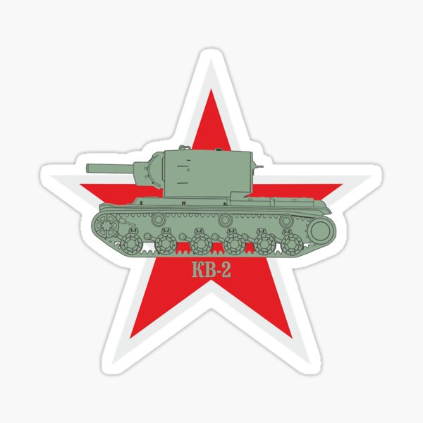 "Heavy tank KV-2" Sticker for Sale by TankTshirtGara | Redbubble