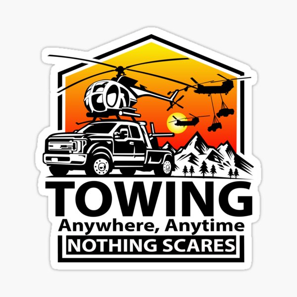 "Towing" Sticker for Sale by Concept-Hub | Redbubble