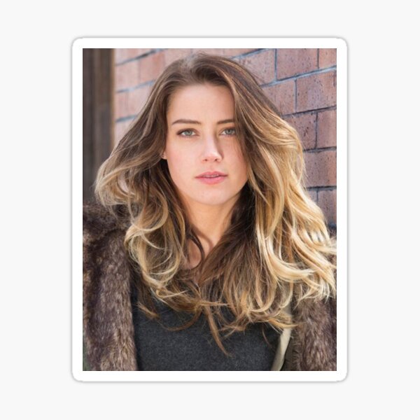 "Amber Heard - Album" Sticker for Sale by Klimptd | Redbubble