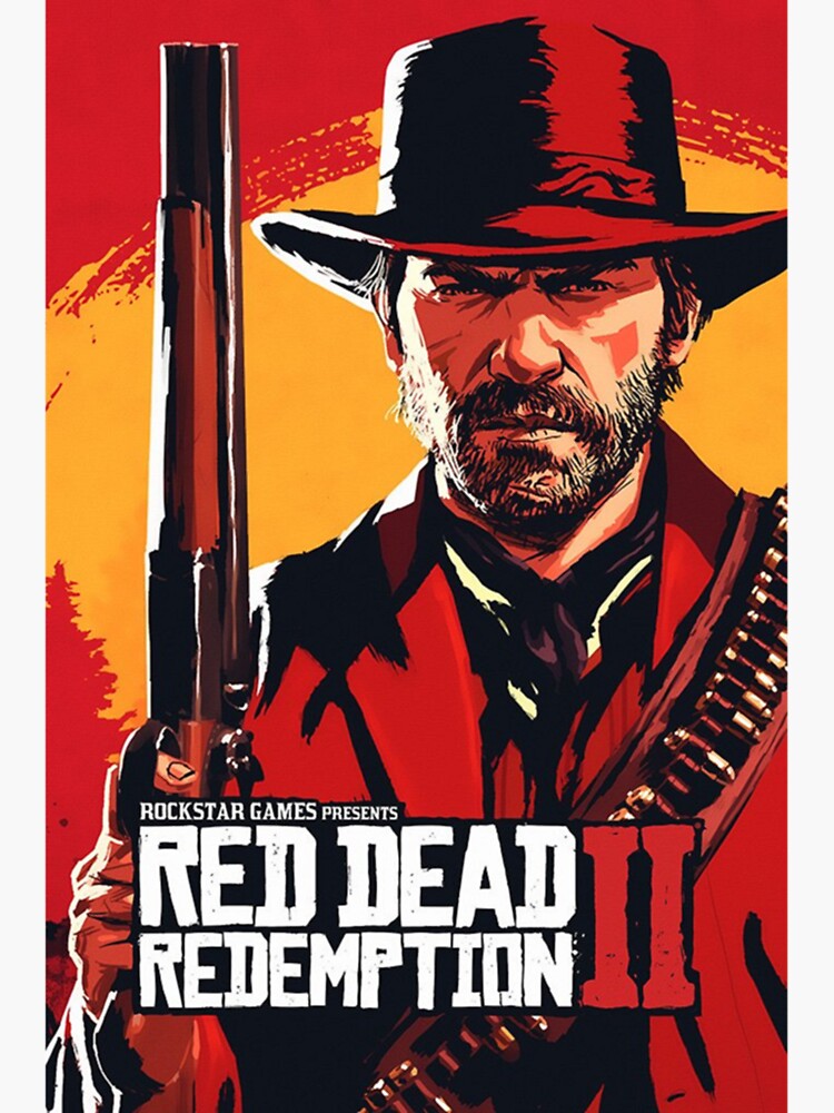 "Arthur Morgan The Dangerous Outlaw " Sticker for Sale by Keisha-UK ...