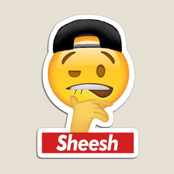 "Ice in my veins emoji sheesh biting lip sheesh emoji " Magnet for Sale ...