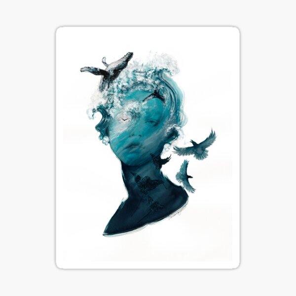 "Ocean Soul" Sticker for Sale by doriana | Redbubble