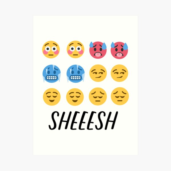 "Discord sheesh emoji pack " Art Print for Sale by CottagePrinter ...