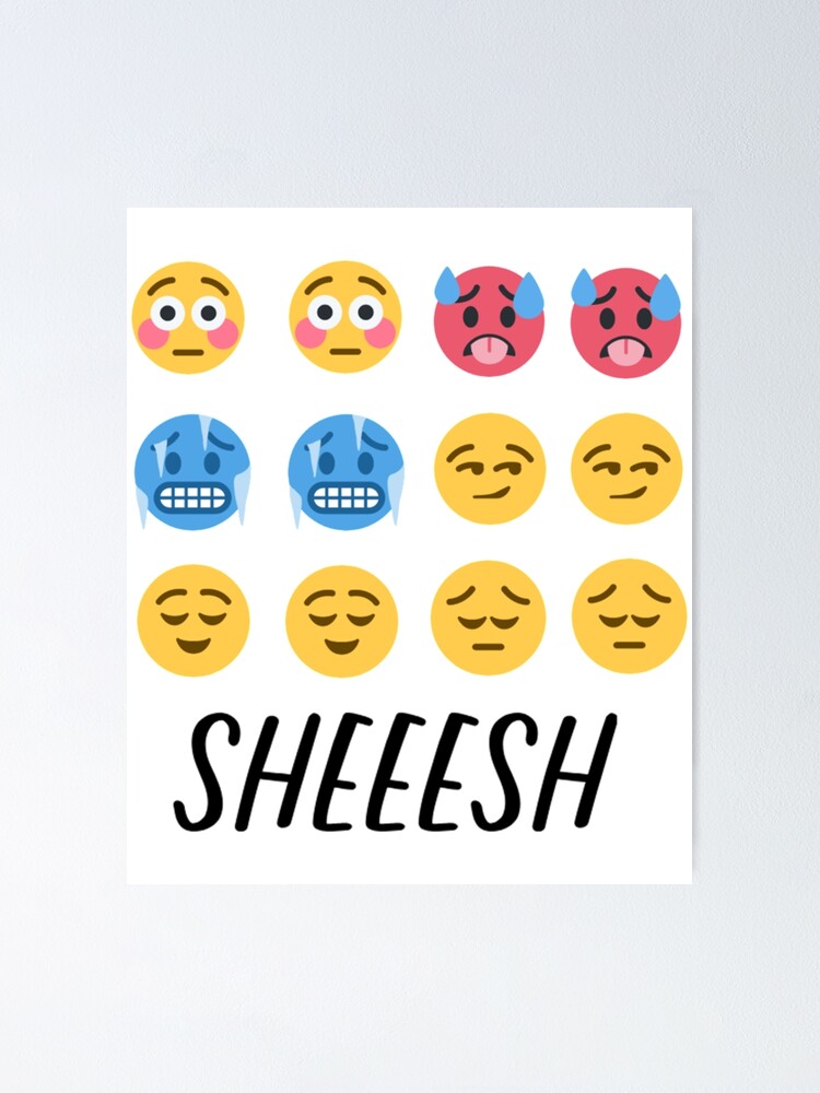 "Discord sheesh emoji pack " Poster for Sale by CottagePrinter | Redbubble