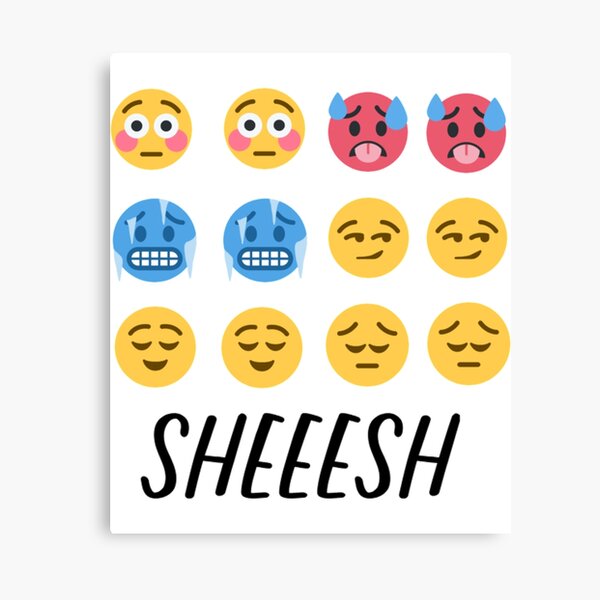 "Discord sheesh emoji pack " Canvas Print for Sale by CottagePrinter ...