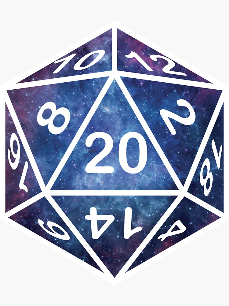 "Nebula D20" Sticker for Sale by MiaMcFly | Redbubble