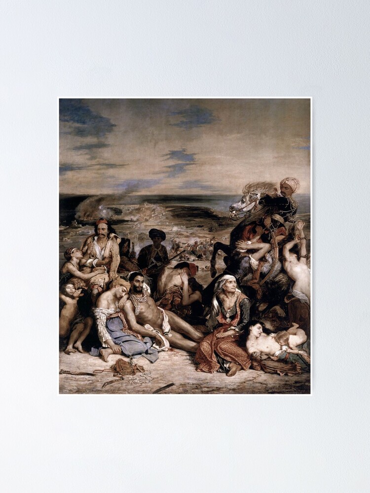 Póster «Eugène Delacroix - La masacre de Quíos» de BlessedArtt | Redbubble