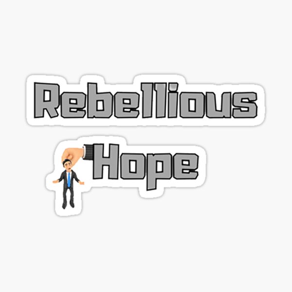 "Rebellious Hope 4" Sticker for Sale by GeorginaLawrenc | Redbubble