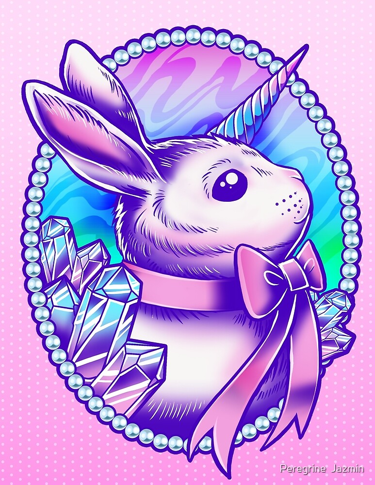 "Unicorn Bunny" by Peregrine Jazmin | Redbubble