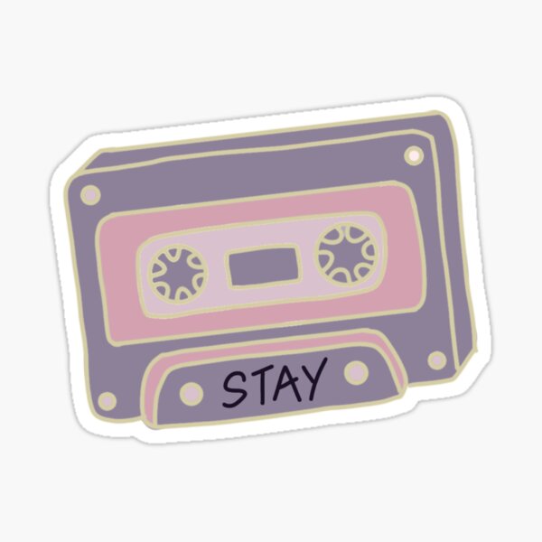 "Stay Cassette Tape" Sticker for Sale by helianthussun | Redbubble