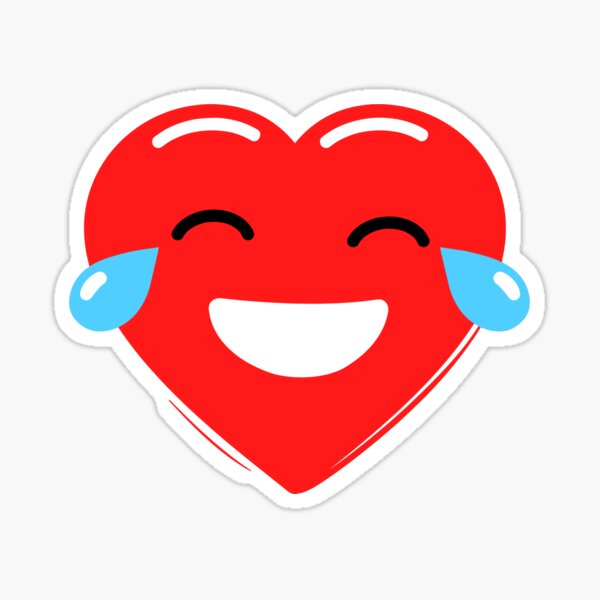 "Red Laughing Heart" Sticker for Sale by TycoonArt | Redbubble