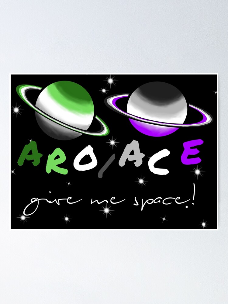 "Aro/Ace Space slogan with planets" Poster for Sale by DuckvilleStudio | Redbubble
