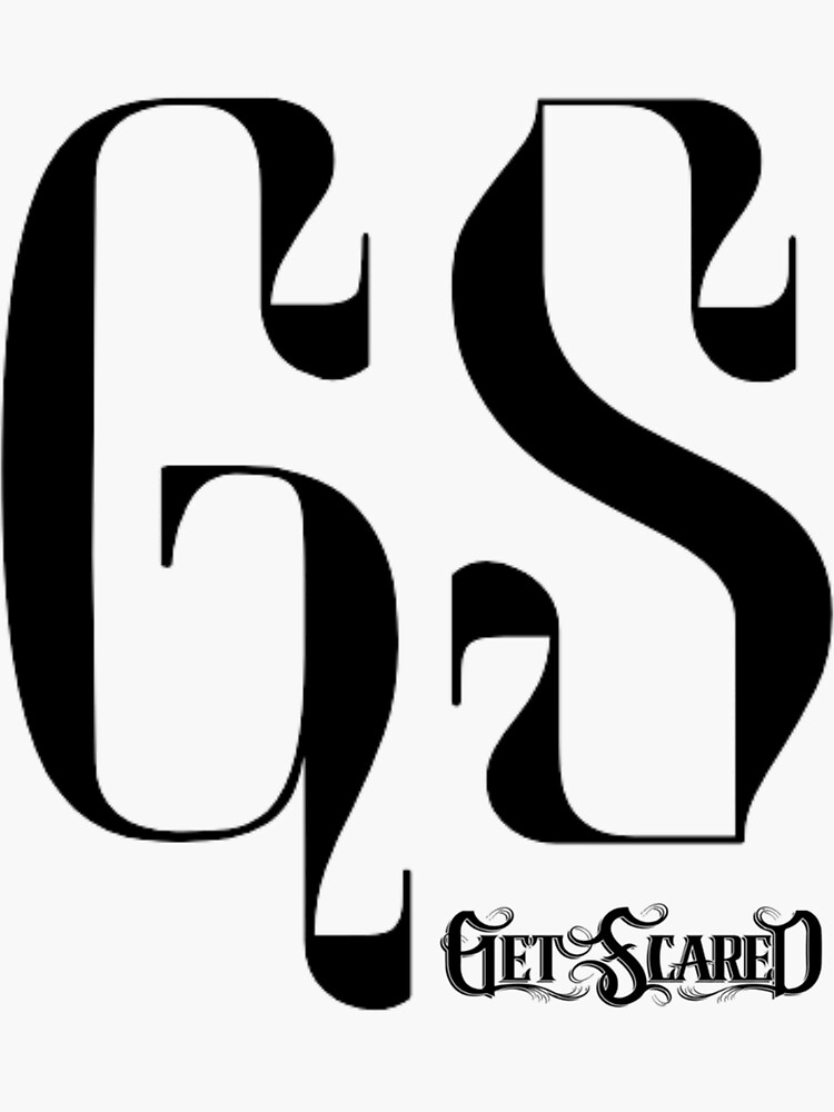 "Get Scared Logo " Sticker for Sale by jamesouss | Redbubble