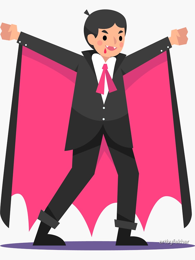 "The Vampire Savior" Sticker for Sale by artbyfakhar | Redbubble