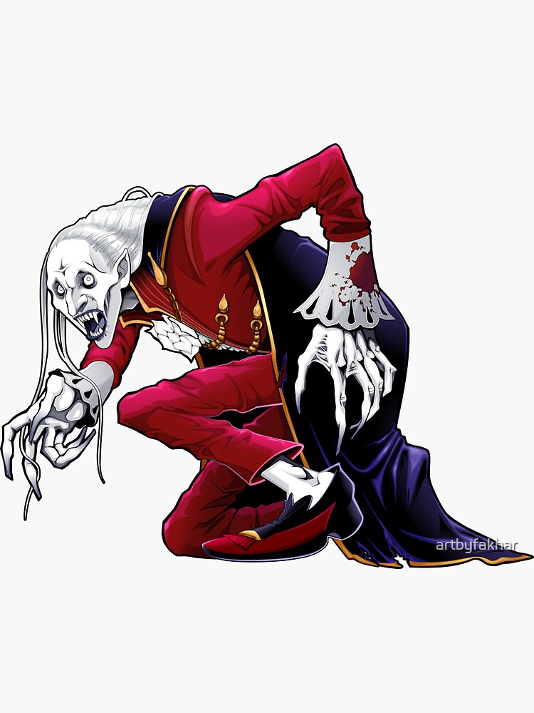 "The Vampire Savior" Sticker for Sale by artbyfakhar | Redbubble