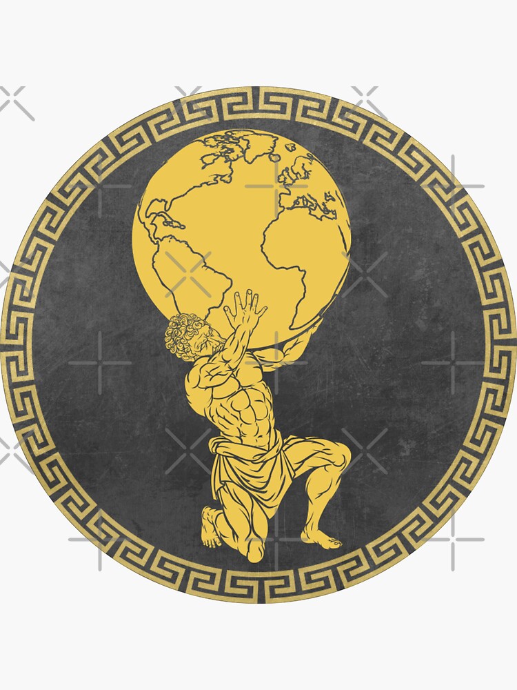 "Atlas" Sticker for Sale by Mirksaz-designs | Redbubble