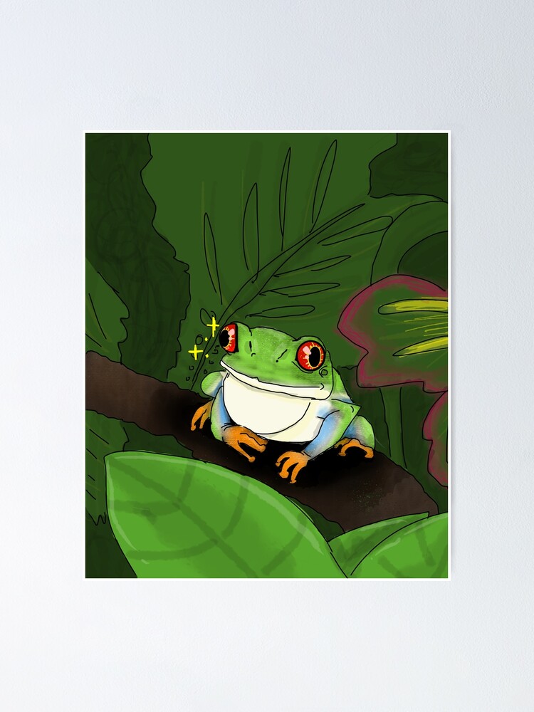 "A Distinguished Froggo" Poster for Sale by BalancedPen | Redbubble