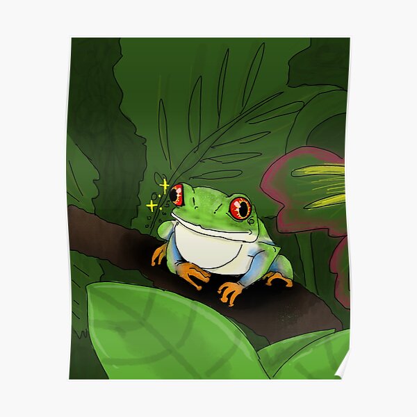 "A Distinguished Froggo" Poster for Sale by BalancedPen | Redbubble