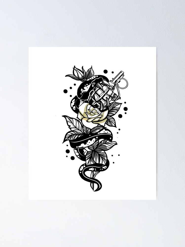 Póster «bomba bomba estilo de diseño militar de la vieja escuela ...