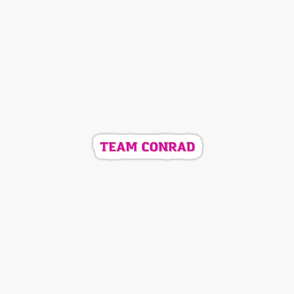 "team conrad" Sticker for Sale by EmiliaArt09 | Redbubble