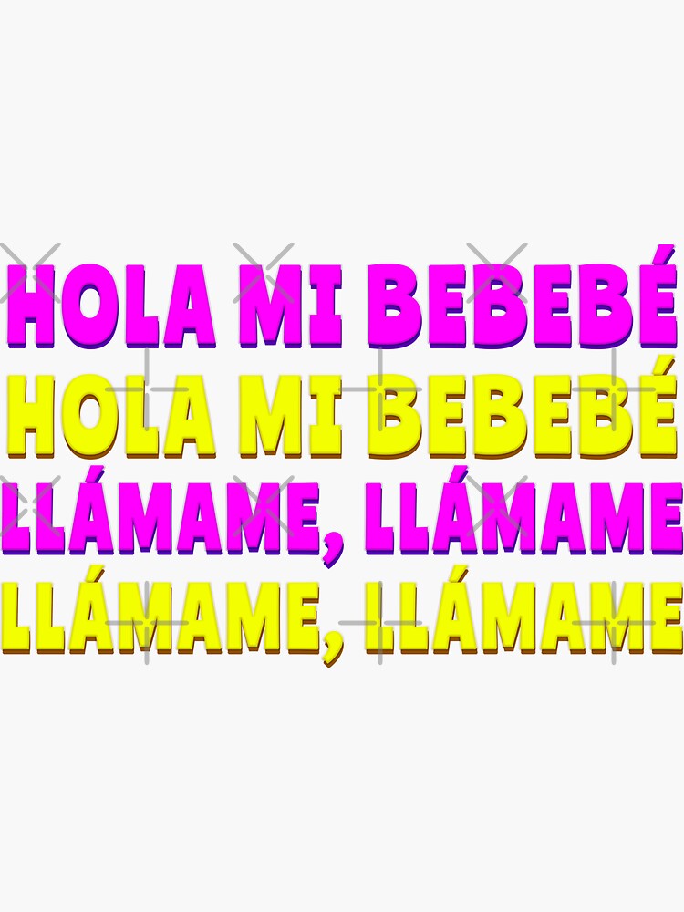 "Hello my baby - squeaky (Wrs - Call me - Eurovision 2022)" Sticker for ...