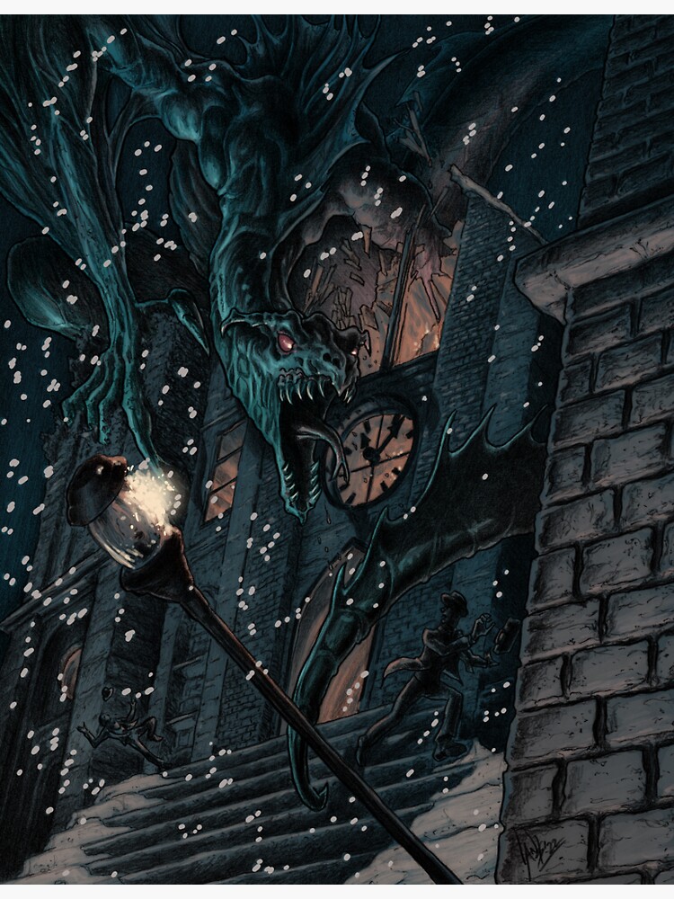 "Shantak - coloured" Sticker for Sale by Sokoliwski | Redbubble