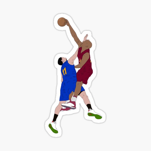 "Richard Jefferson Dunk On Klay Thompson Original " Sticker for Sale by ...