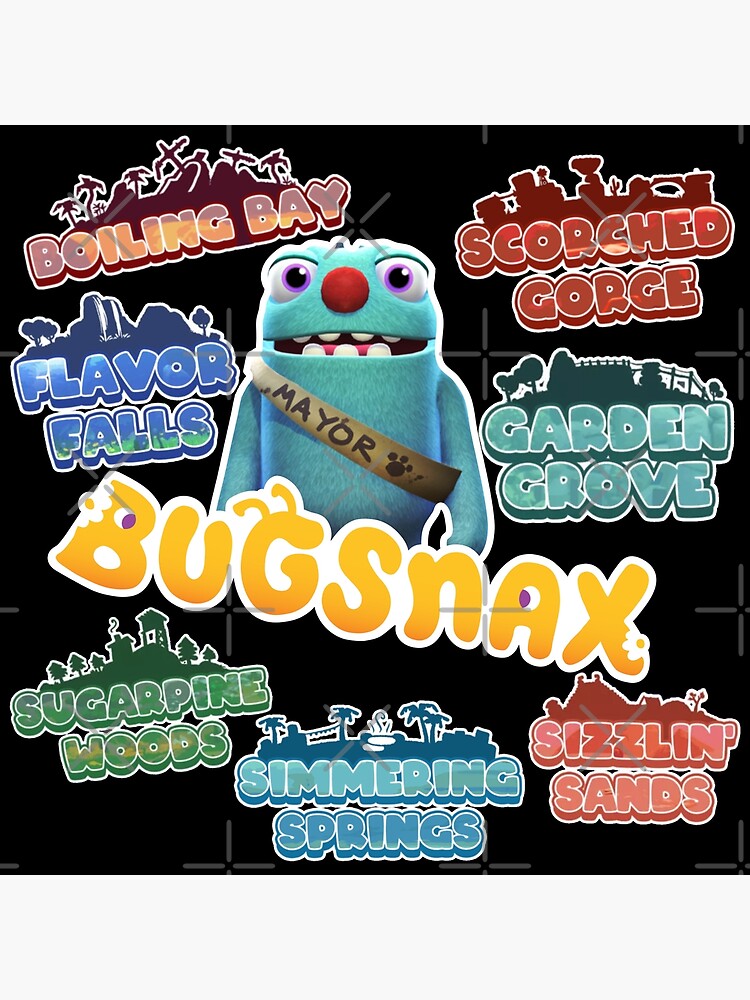 "Bugsnax Locations Fan Art Pack Black Kinda Bug And Kinda Snack Try to ...