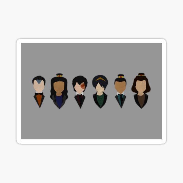 "TEAM AVATAR ILLUSTATION" Sticker for Sale by Taniaalicia | Redbubble