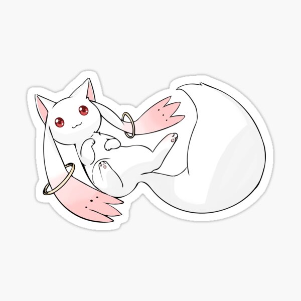 "Kyubey " Sticker by Milldog | Redbubble