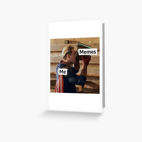 "homelander funny meme" Greeting Card for Sale by Mindy Bubble | Redbubble