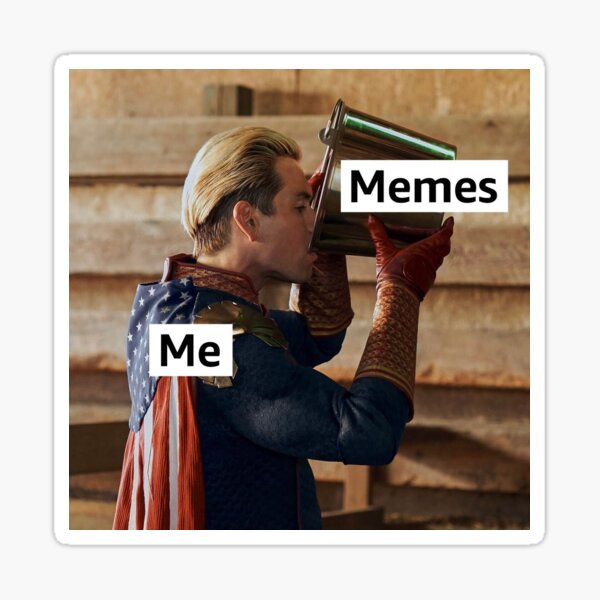 "homelander funny meme" Sticker for Sale by mindybubble | Redbubble