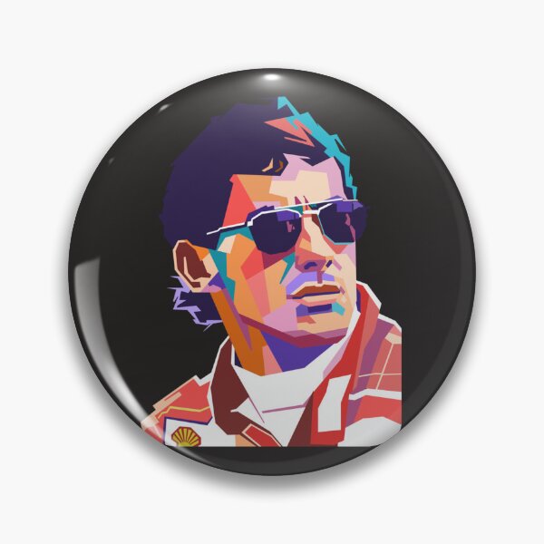 "Ayrton Senna" Pin for Sale by kypervideeny | Redbubble