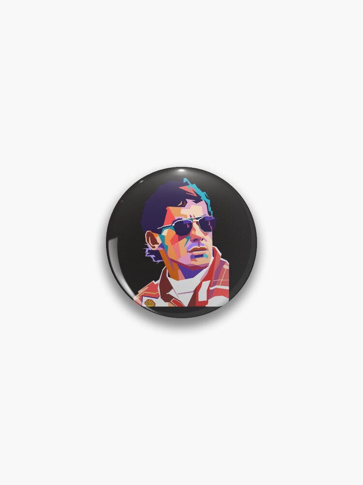 "Ayrton Senna" Pin for Sale by kypervideeny | Redbubble