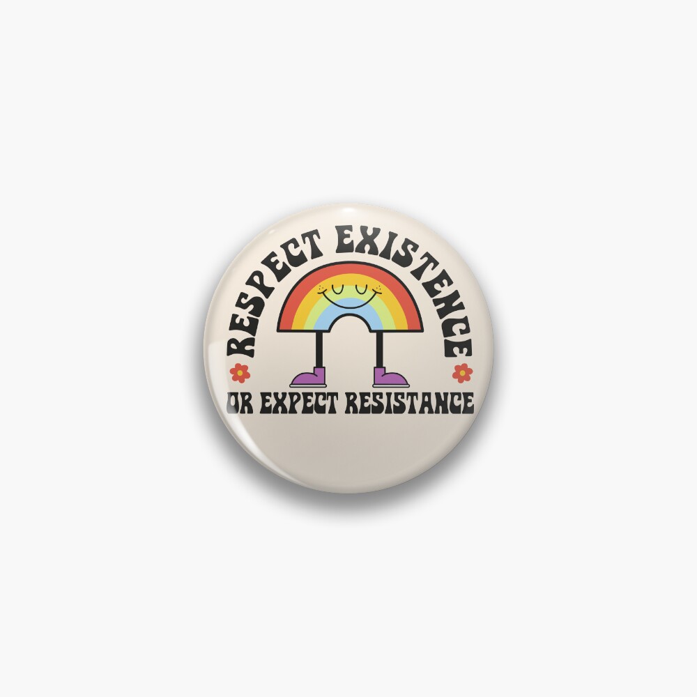 "Respect Existence or Expect Resistance Sticker | LGBTQ rainbow ...