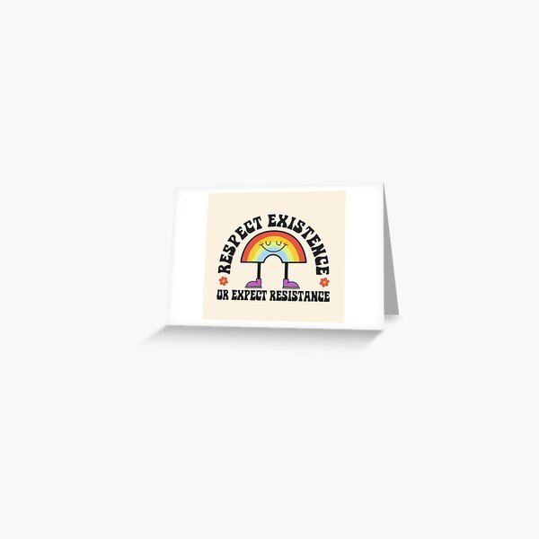 "Respect Existence or Expect Resistance Sticker | LGBTQ rainbow ...