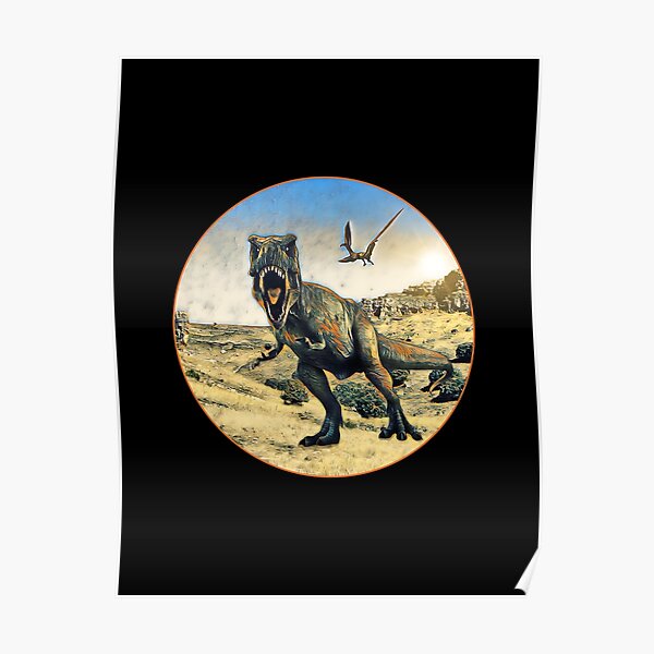 "The tyrannosaurus rex in old time" Poster for Sale by umfhn | Redbubble