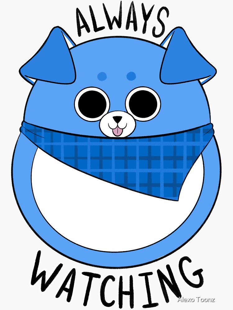 "Always Watching" Sticker for Sale by PaoWowShop | Redbubble