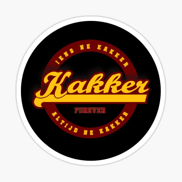 "Kakker for life - Black" Sticker for Sale by Kakker4Life | Redbubble