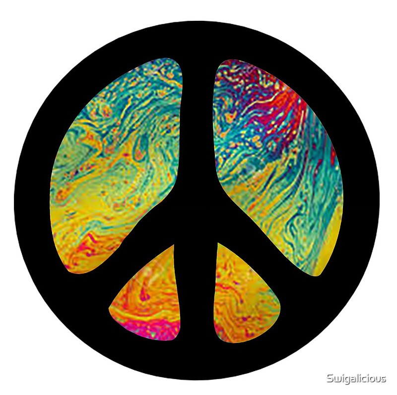 "Peace Out in Blue" by Swigalicious | Redbubble