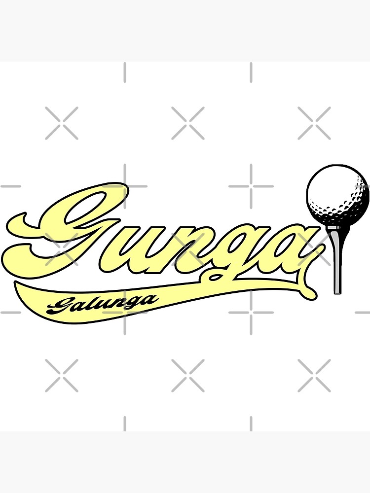 "Gunga Galunga Golf BUTTER YELLOW" Poster for Sale by GentryRacing ...