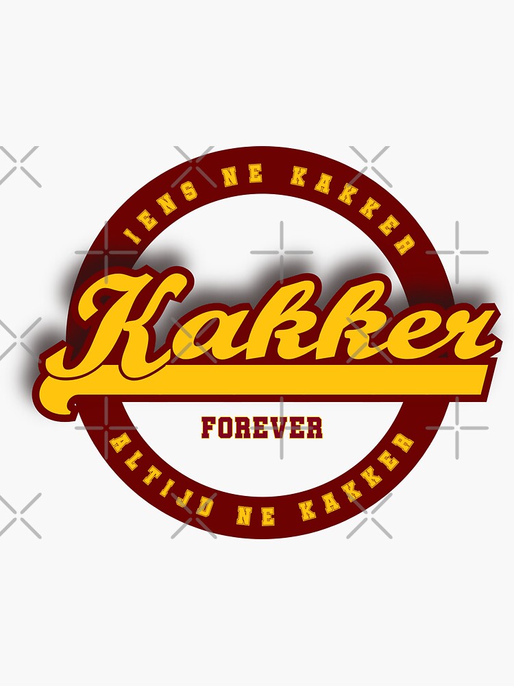 "Kakker for life - White" Sticker for Sale by Kakker4Life | Redbubble