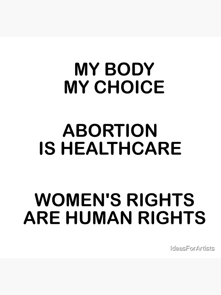 "Womens Rights Pro Choice Abortion is Healthcare Sticker Pack ...