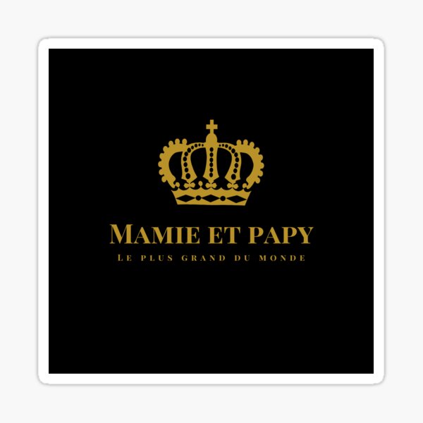 "granny, my mother, father," Sticker for Sale by ouarhmanechop | Redbubble