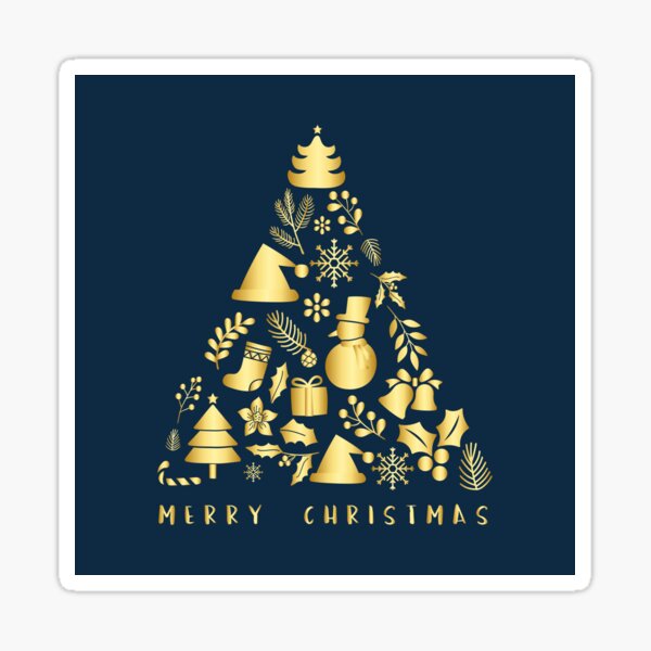 "Navy Blue Christmas Pillows " Sticker for Sale by HomeFurnish | Redbubble