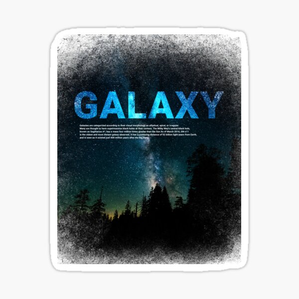"Nightsky Galactic Print- Galactic Design" Sticker for Sale by ...