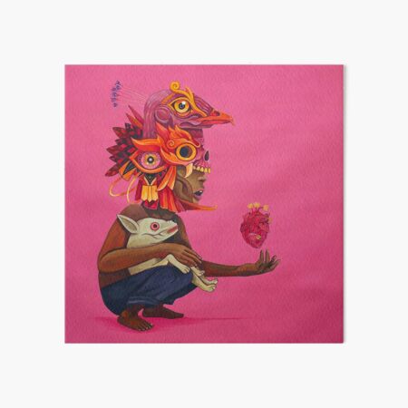 "El perro y el Nahual (The dog and the Nahual)" Art Board Print for ...